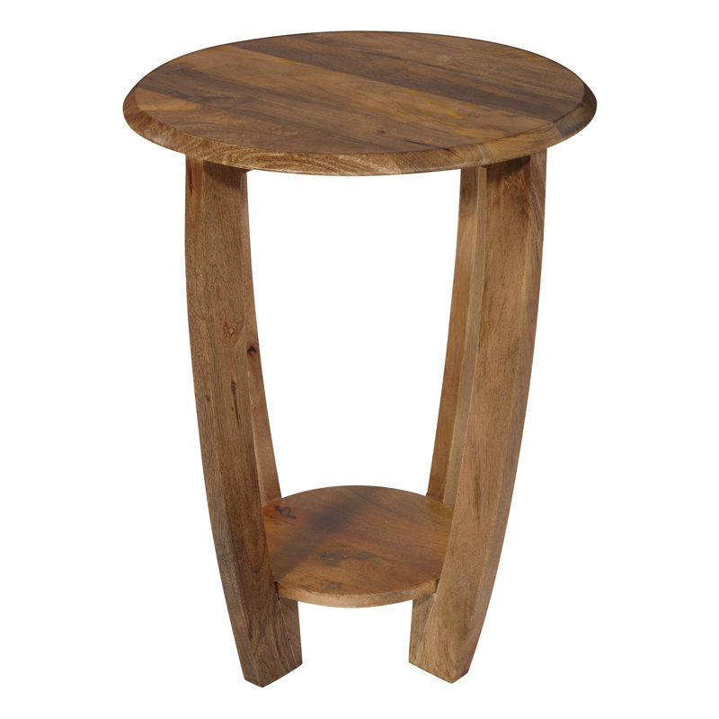 Millwood Pines Solid Mango Wood Side Table | Wayfair